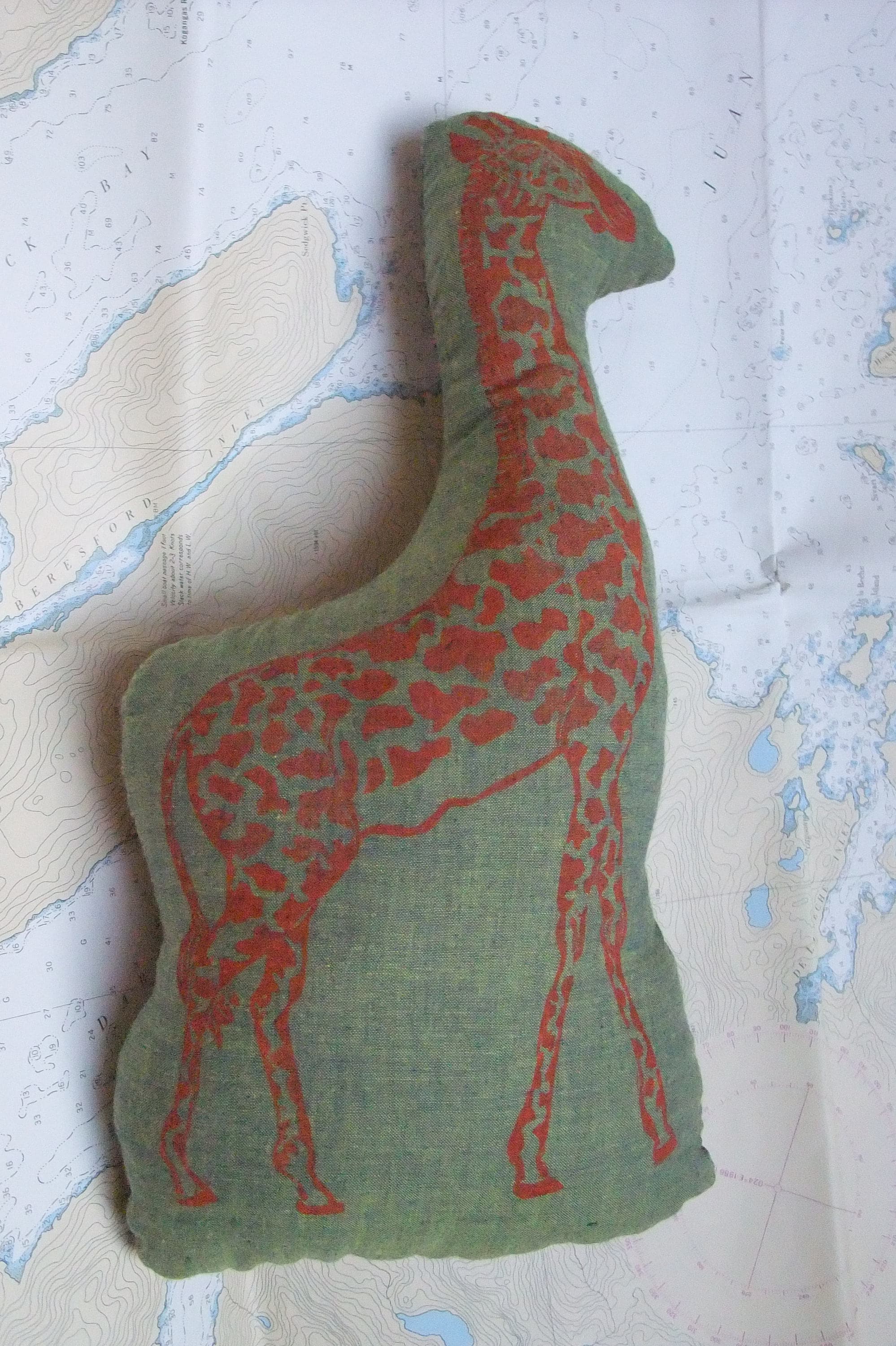 Giraffe G Monogram Print, Alphabet Typographic Lino Block Print - Etsy