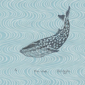 Orca Block Print, Linocut Print of a Killer Whale in Black and White - Etsy