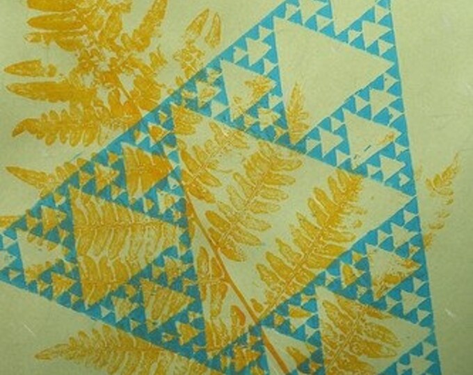 Fractal Geometry II, Fern and Triangle Print - Etsy