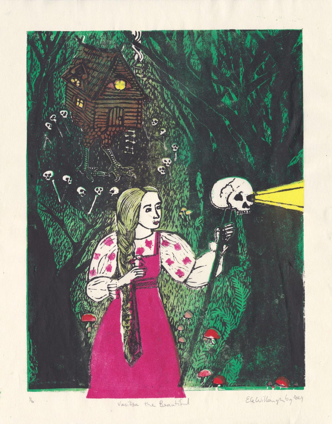 Slavic Fairytale Vasilisa the Beautiful, Baba Yaga's Chicken-leg Hut ...