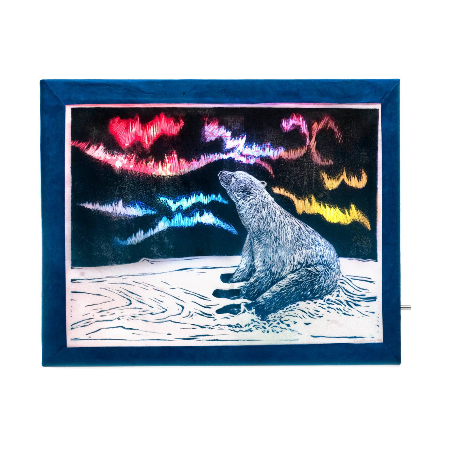 Imaginary Antarctic Screenprint Glow in the Dark Silkscreen - Etsy