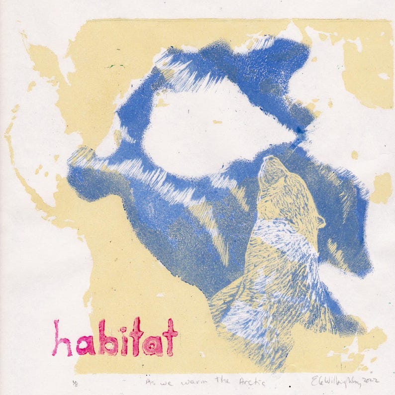 Lino Block Print of Marine Biologist, Conservationist and Author Rachel ...