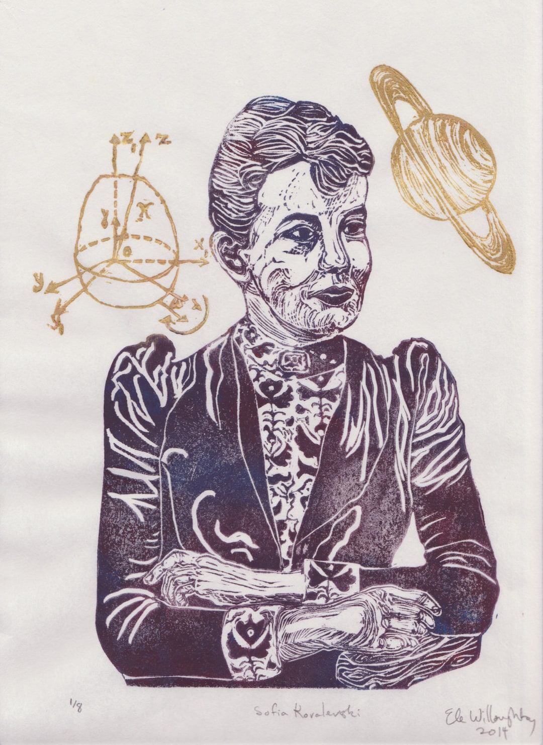 Mathematician Sofia Kovalevski Print, History of Science, Math ...