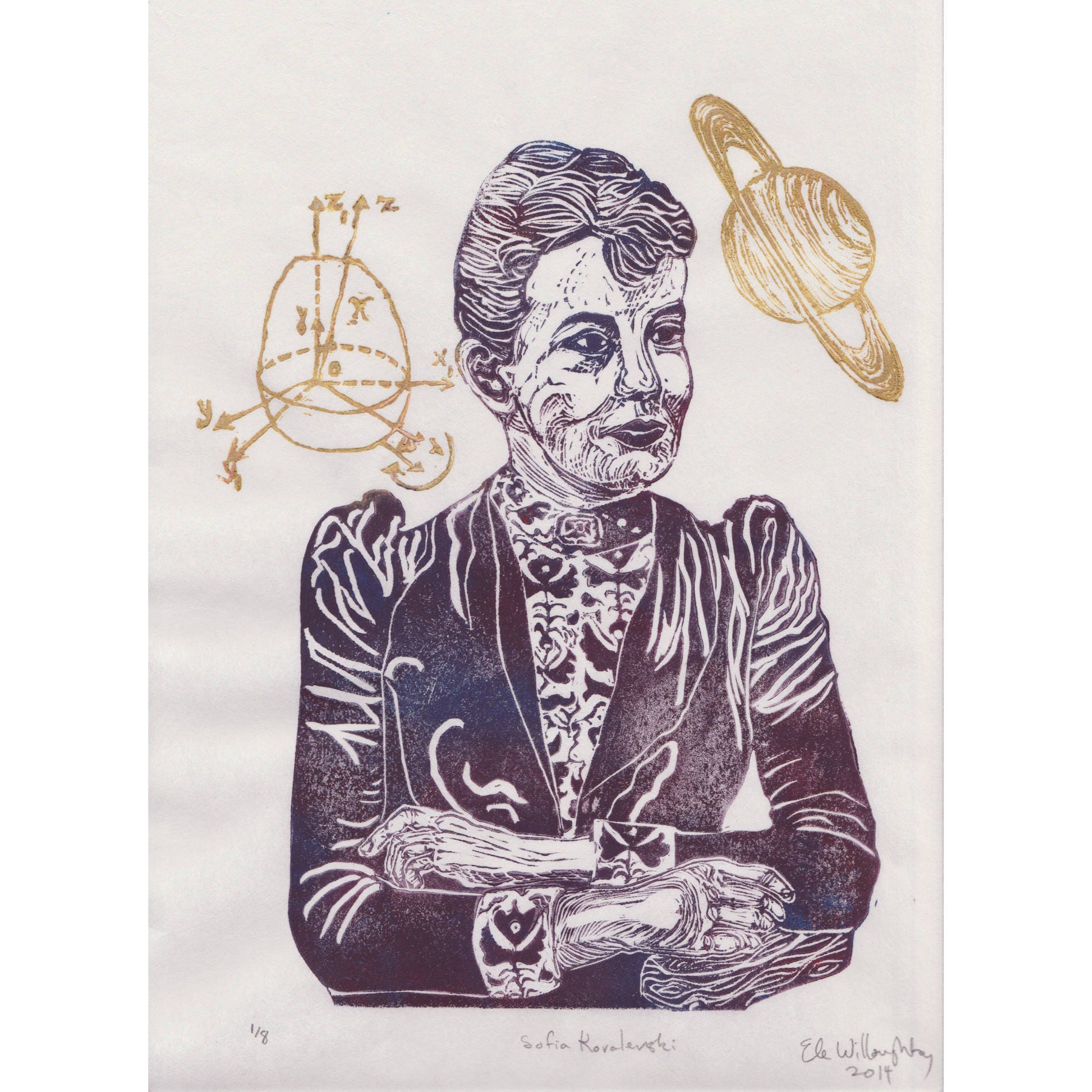 Laplace's Demon Linocut History of Science Imaginary | Etsy Canada