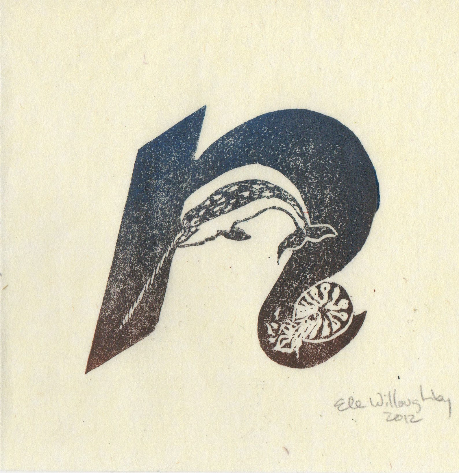 Octopus Linocut Lino Block Print Octopus Ocean Animal Art - Etsy