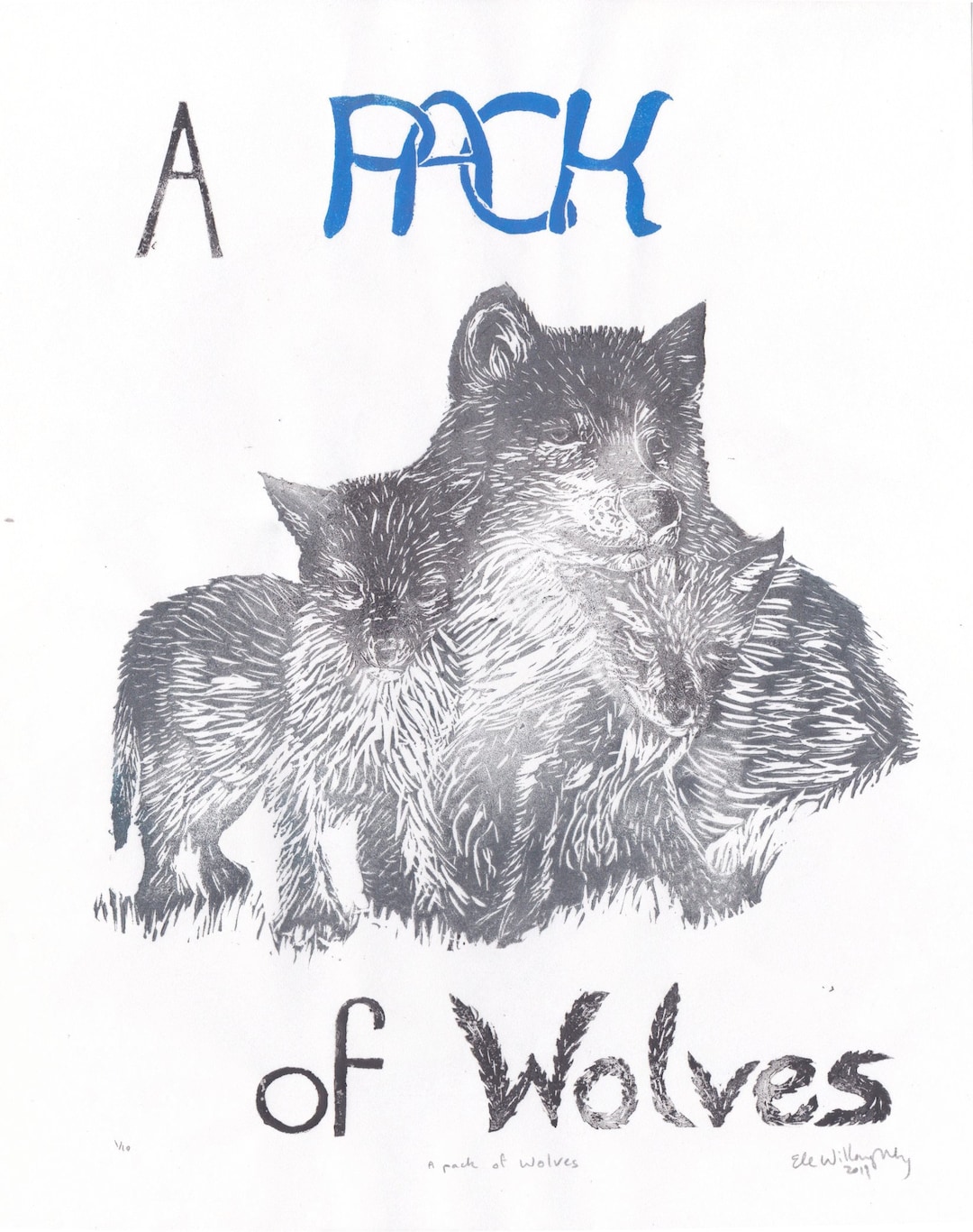 A Pack of Wolves Print, Terms of Venery Collective Nouns for Animals ...