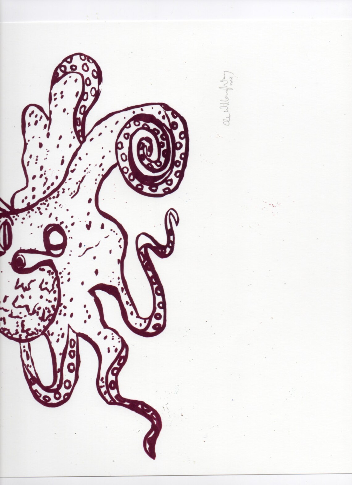 Archival Print of the Giant Pacific Octopus Screenprint - Etsy