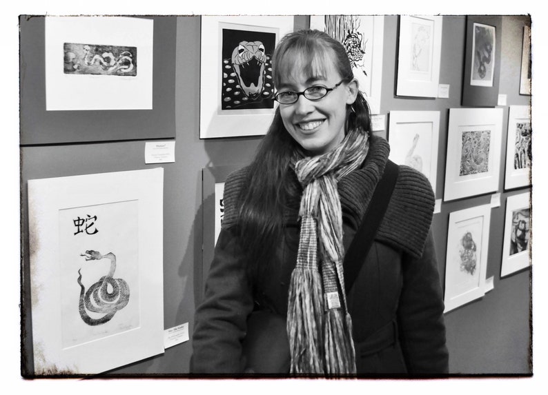 Da Shu, the Rat, the Big Mouse Print, Chinese Zodiac, Black and White ...