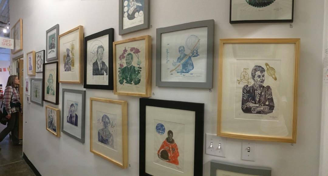 Lise Meitner and Nuclear Fission Print, History of Physics, Lino Block ...