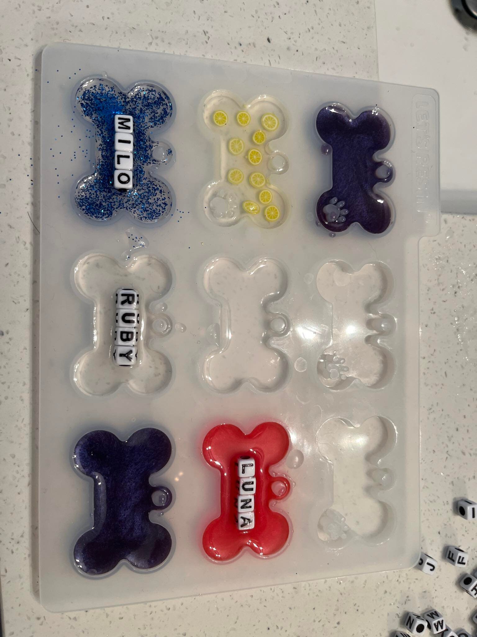 Customizable Resin Pet ID Tags - Etsy