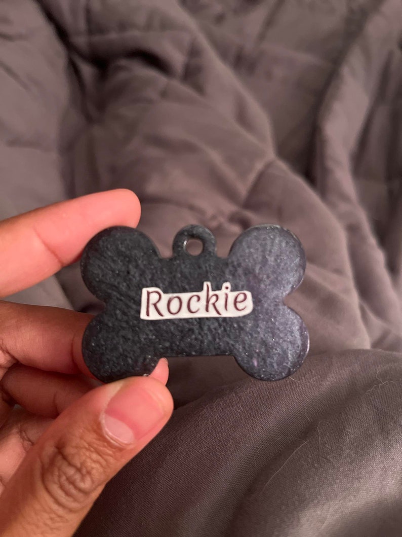 Customizable Resin Pet ID Tags - Etsy