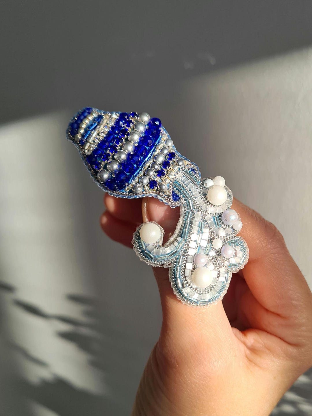 Brooch Symbol of Aquarius. Brooch Zodiac Sign Aquarius. Aquarius Brooch ...