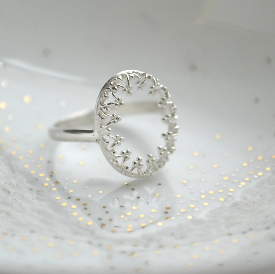 Empty Cameo Sterling Silver Ring Gallery Wire Ring - Etsy