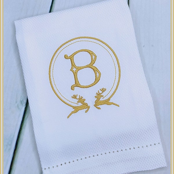 Monogram Dish Towel - Etsy
