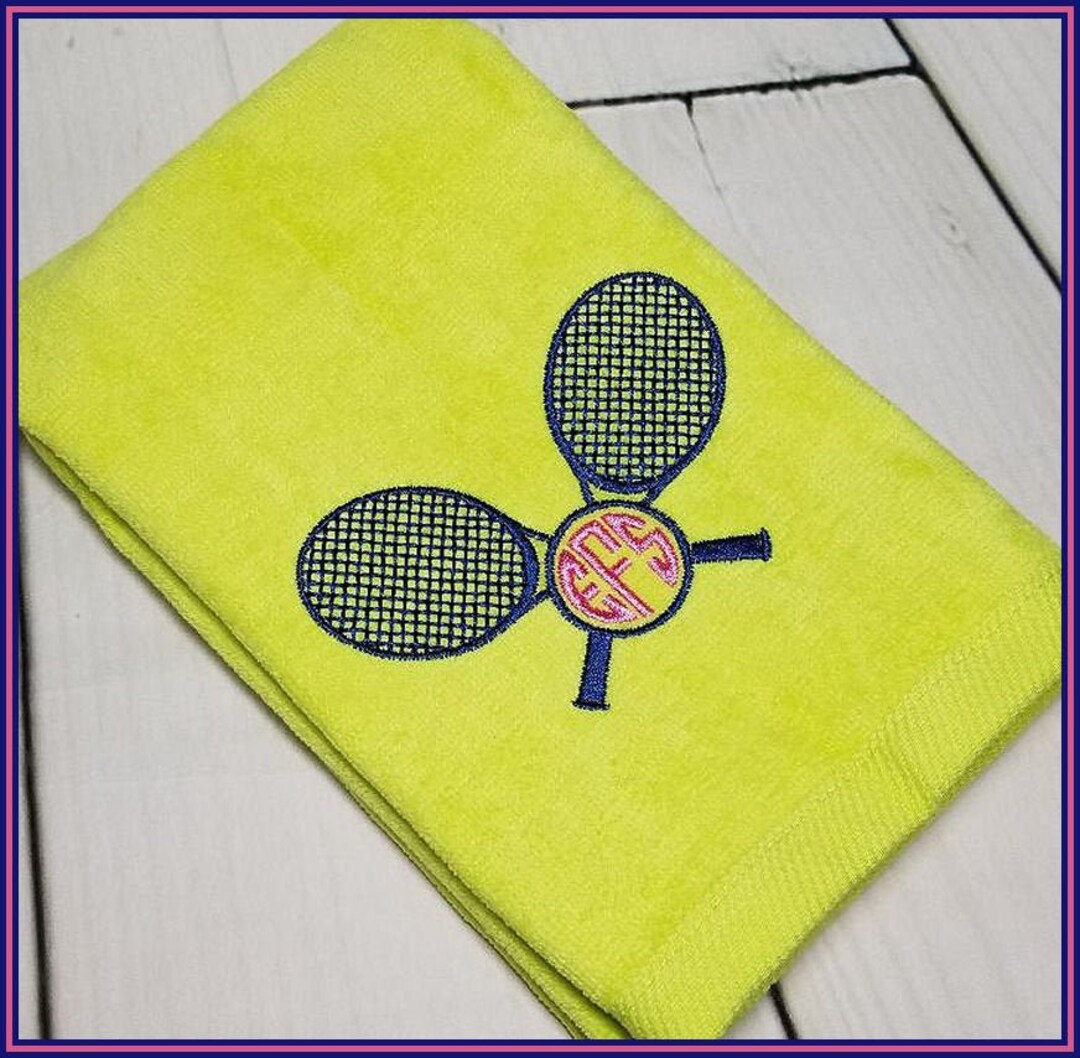 Tennis Gifts - Tennis Towel - Team Tennis - Embroidered Sweat Towel ...