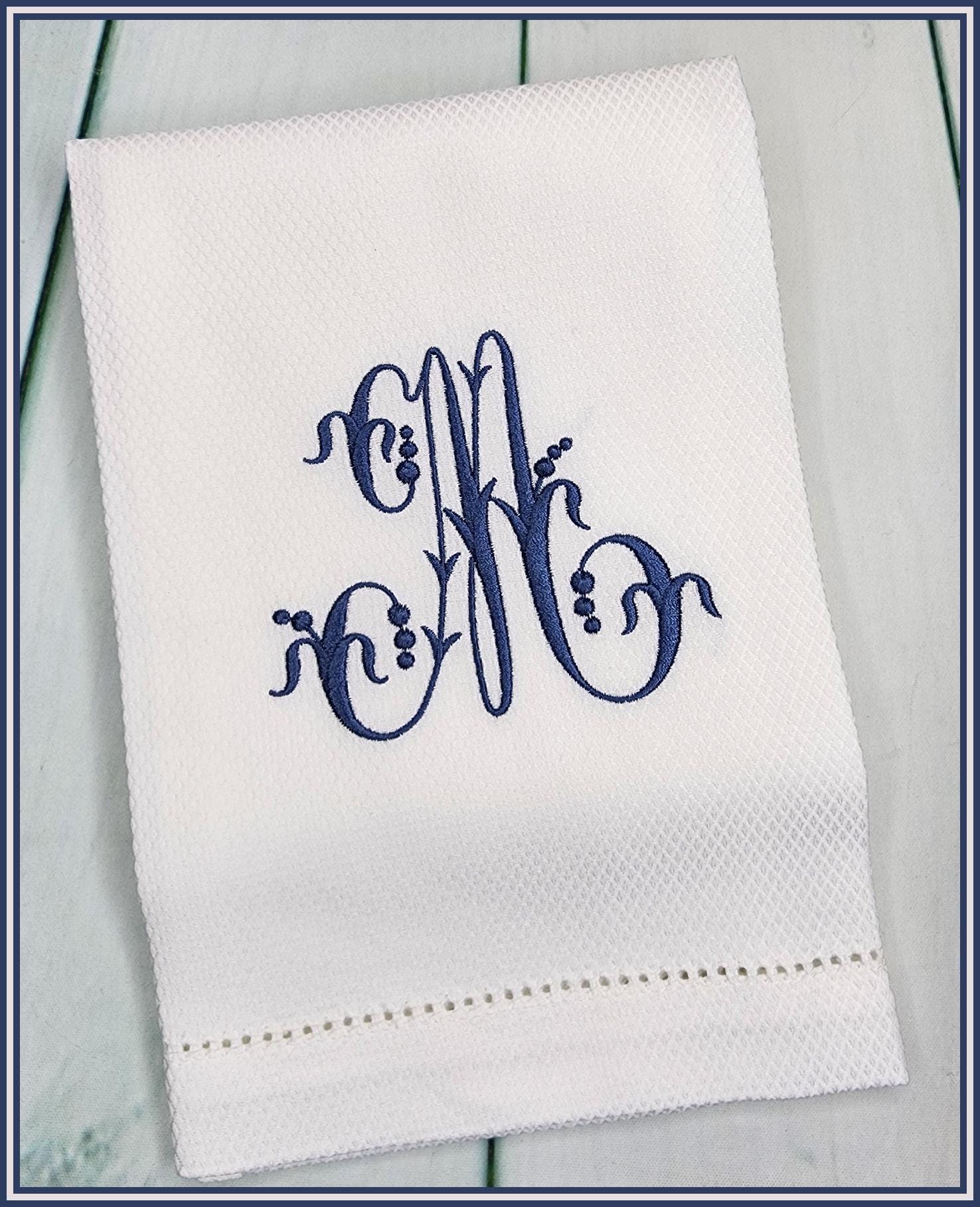 Monogrammed Hand Towel / Kitchen Towel / Wedding Gift - Etsy