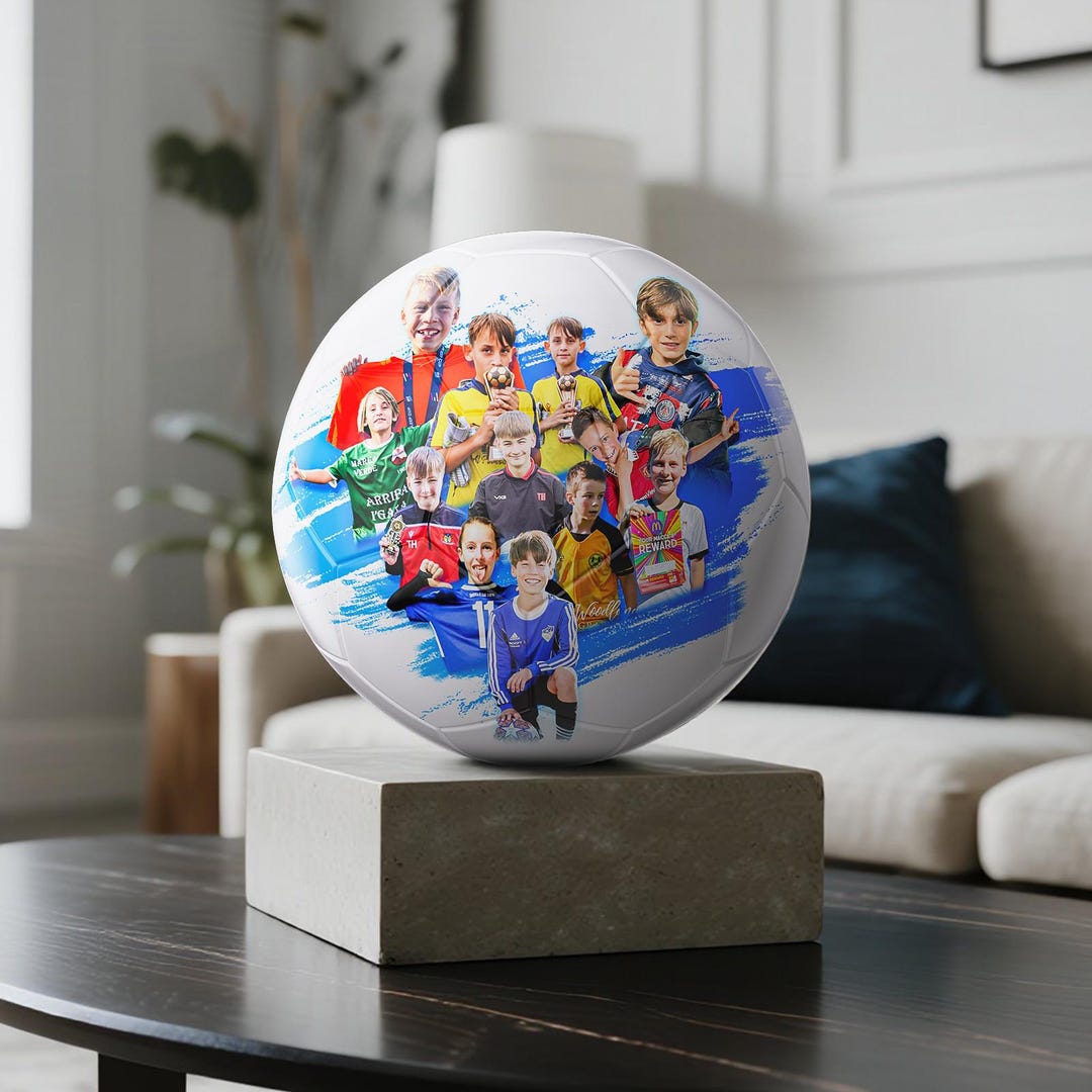 Personalized Soccer Ball: Custom Photo, Name & Text - Size 5, Includes ...