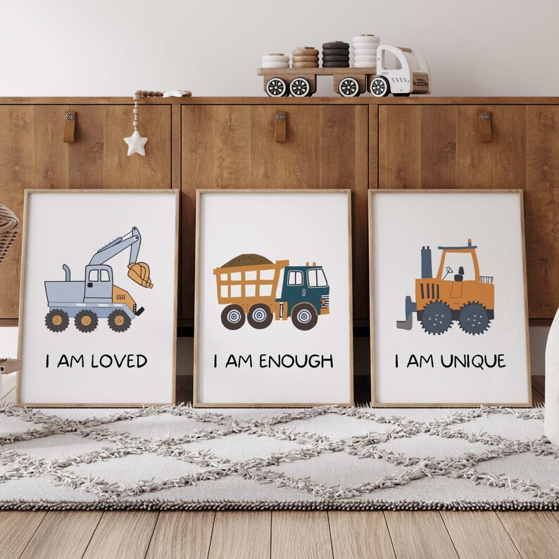 Construction Vehicles Set of 6 | INSTANT DOWNLOAD | Building Machinery ...