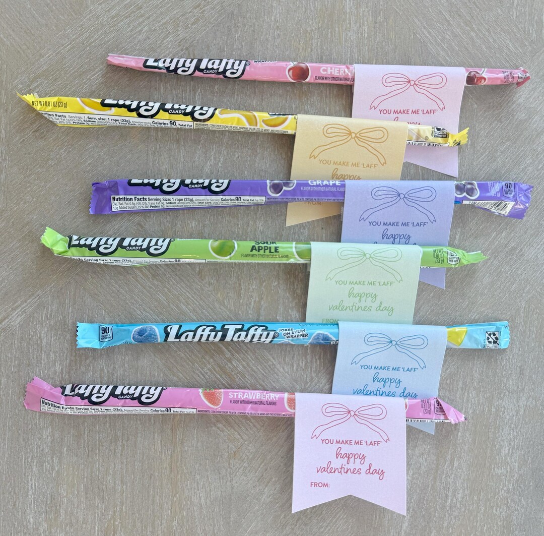 Laffy Taffy Rope Valentine Bow Flag Tag - Etsy