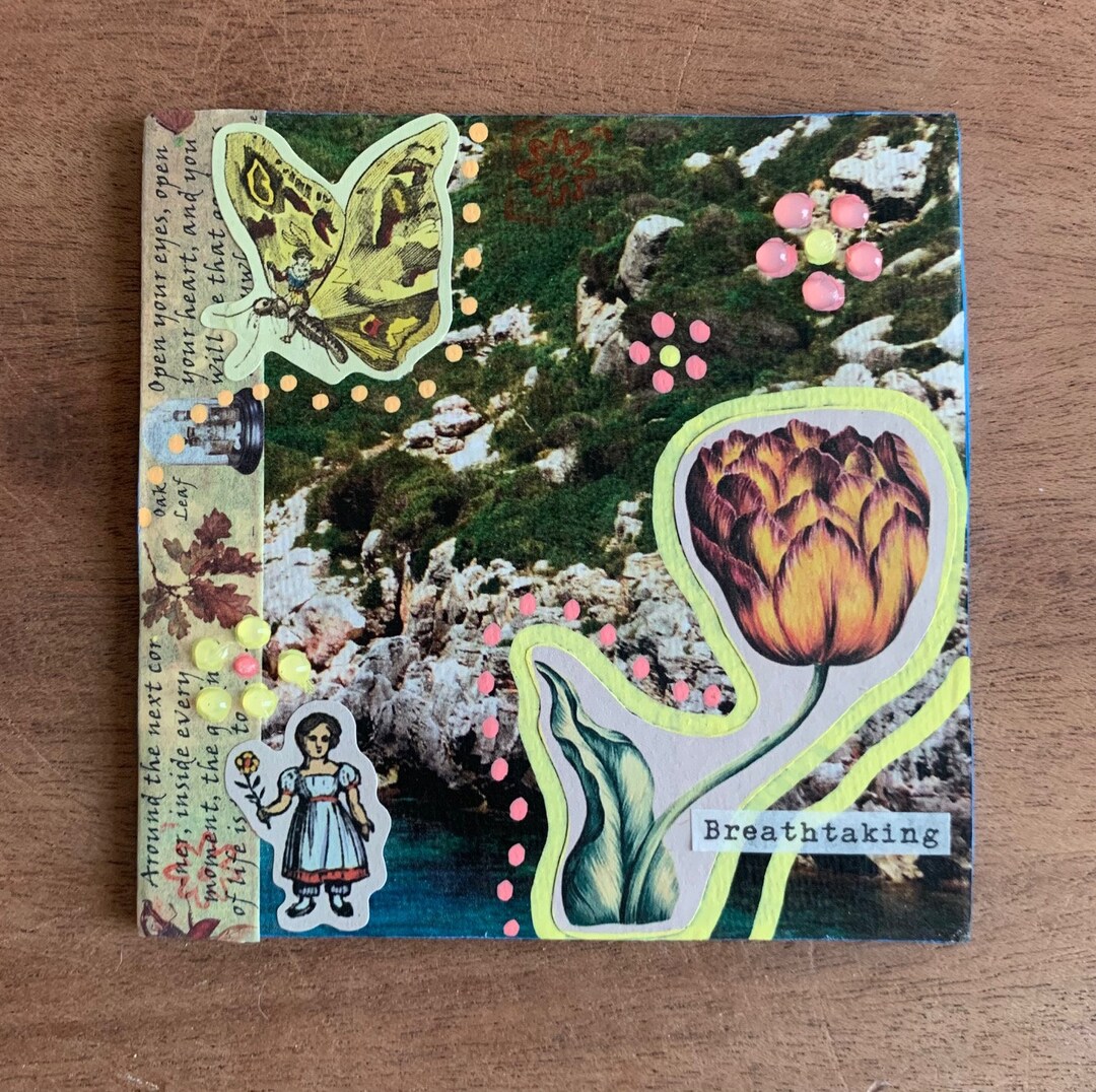 Handmade Collage / Wall Art / Nature Theme - Etsy