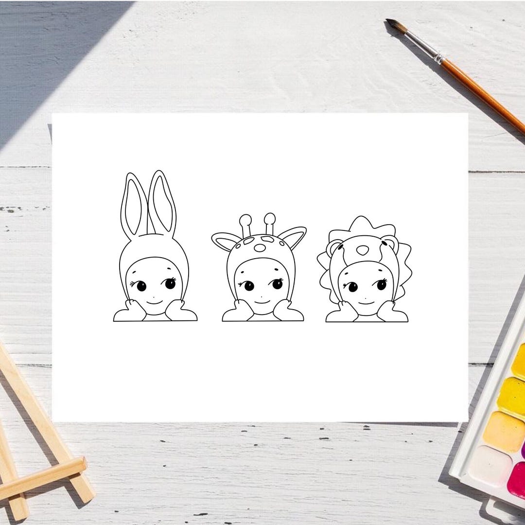 Sonny Angel Colouring Page - Etsy