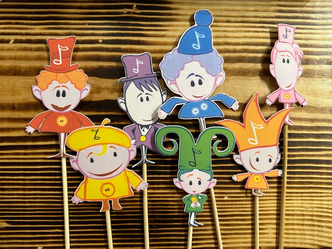 Set of 7 Notekins Centerpieces, 5" Notekin Cutouts, Notekins Gender ...