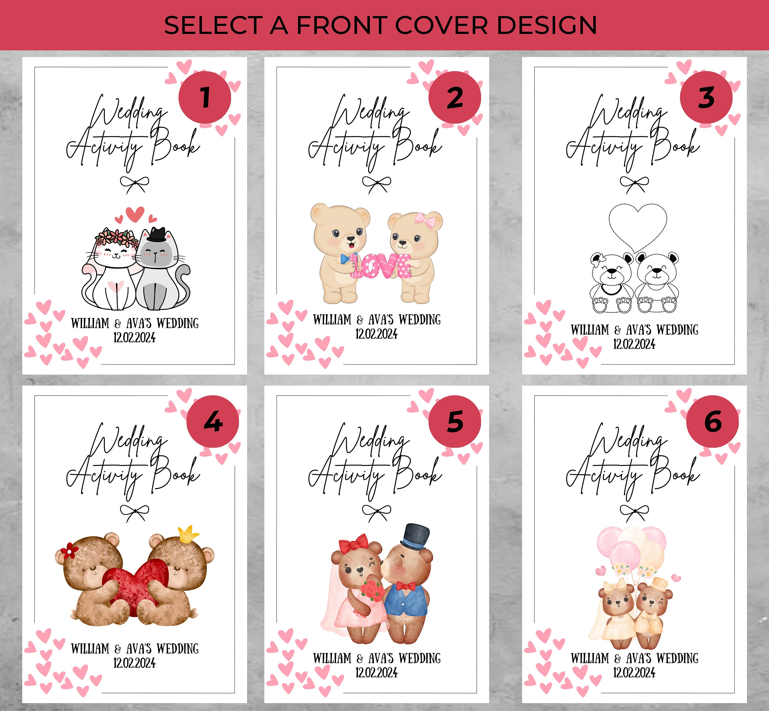 Wedding Coloring Pages Childrens Wedding Activity Pack Wedding Table ...