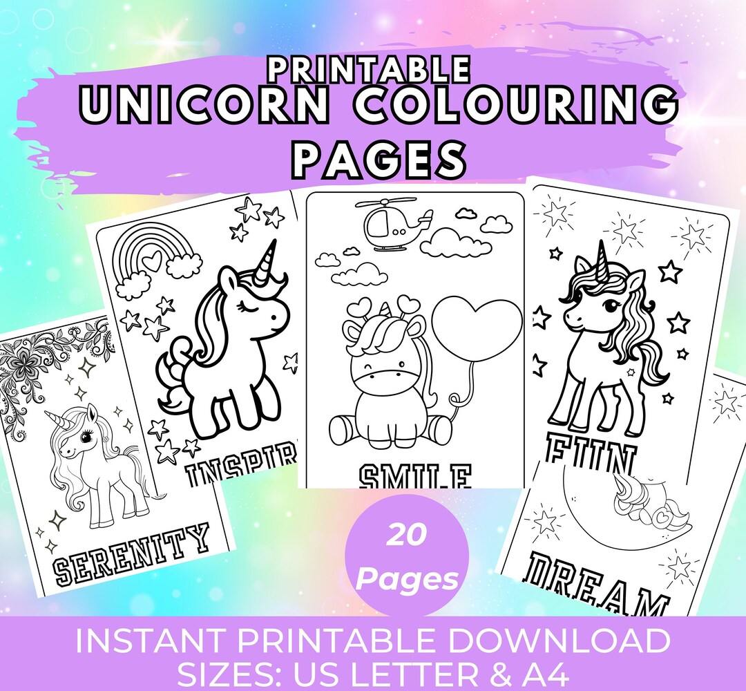 Cute Unicorn Drawing Coloring Pages Kids Preschool Coloring Sheets ...