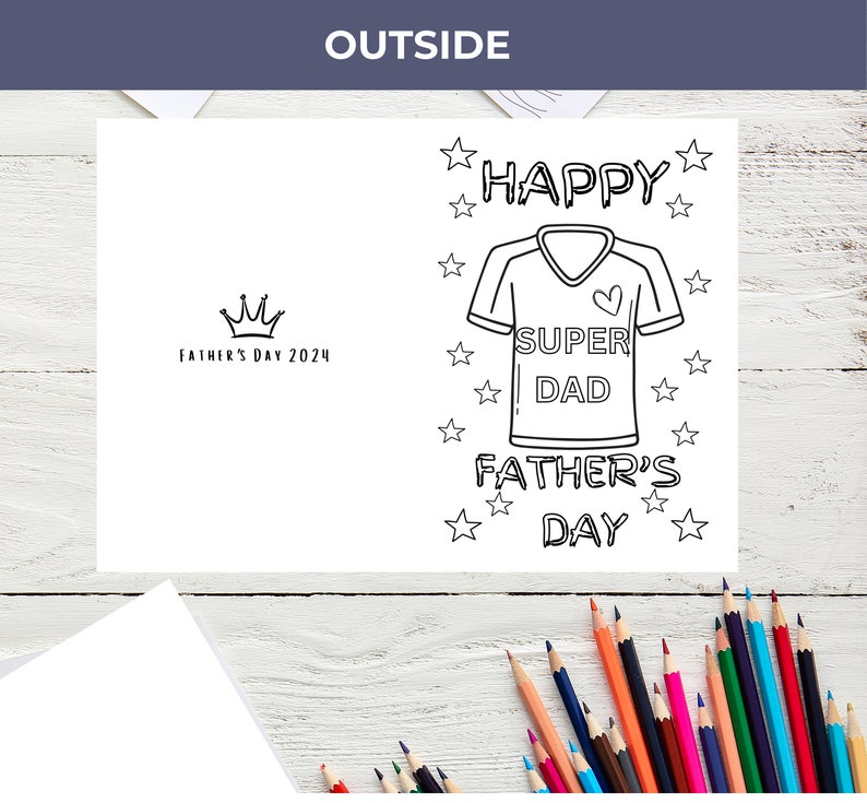 Happy Fathers Day Card Craft for Kids Fill in the Blanks Diy All About ...