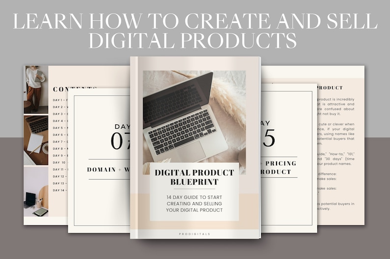How to Create and Sell Digital Products Guide Customizable Ebook Ready ...