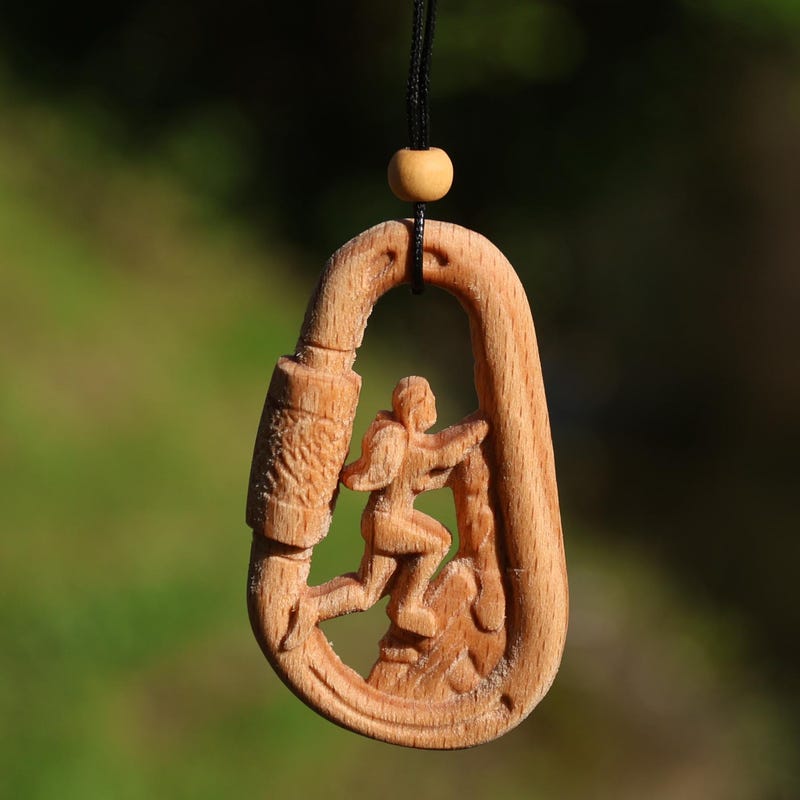 Climbing Carabiner Necklace - Etsy