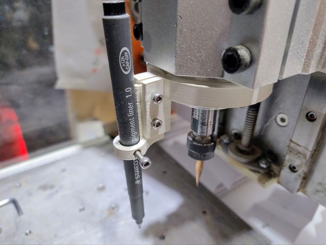 CNC Pen Holder – Spindle Attachable Support - Etsy