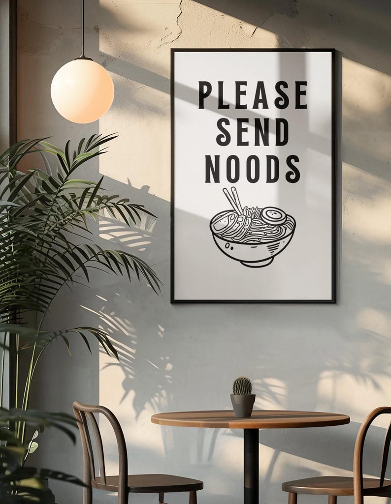 Please Send Noods Fine Art Poster Print - Etsy