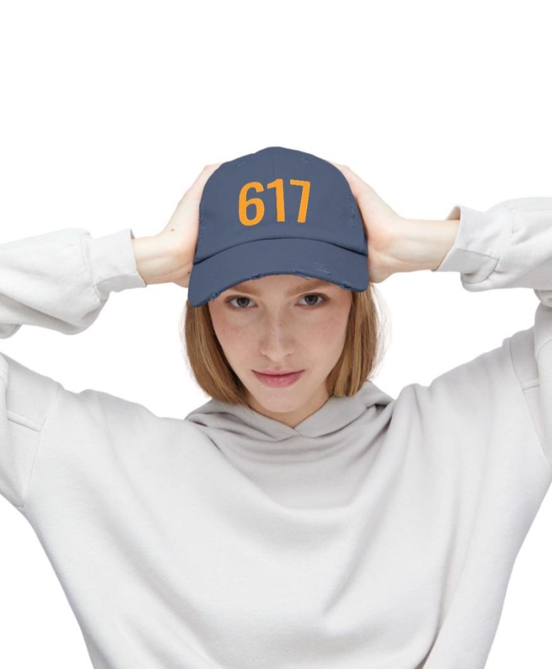617 Boston Area Code Unisex Distressed Baseball Cap - Etsy