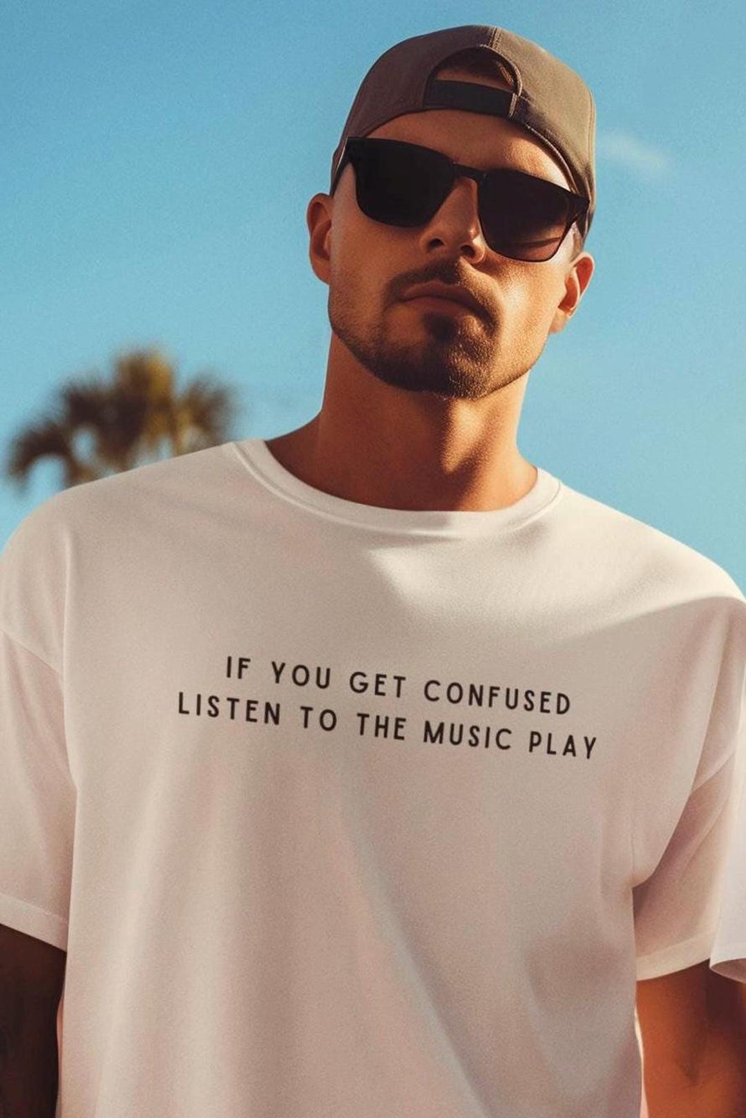If You Get Confused Listen to the Music Play Unisex Short Sleeve Tee ...
