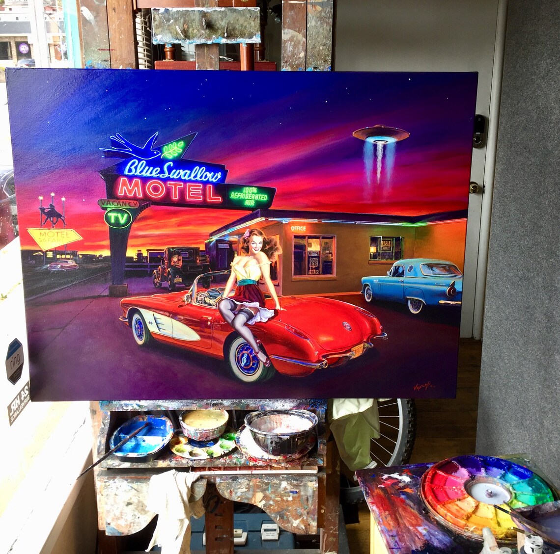 11x8 Daniel VANCAS Pin-up it's No WALK in the | Etsy