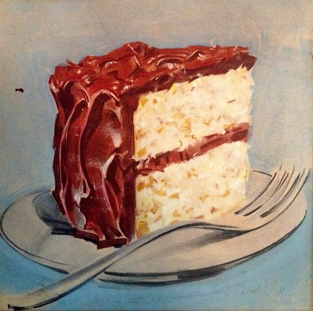PIECE OF CAKE! Vintage Illustration Midcentury Modern Kitchen ...