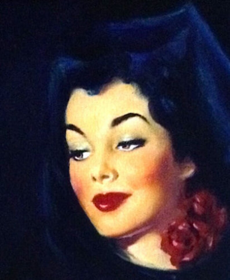 ELVGREN Huge Estate Super Sale Elvgren ELEGANCE Nude ORIGINAL Painting ...