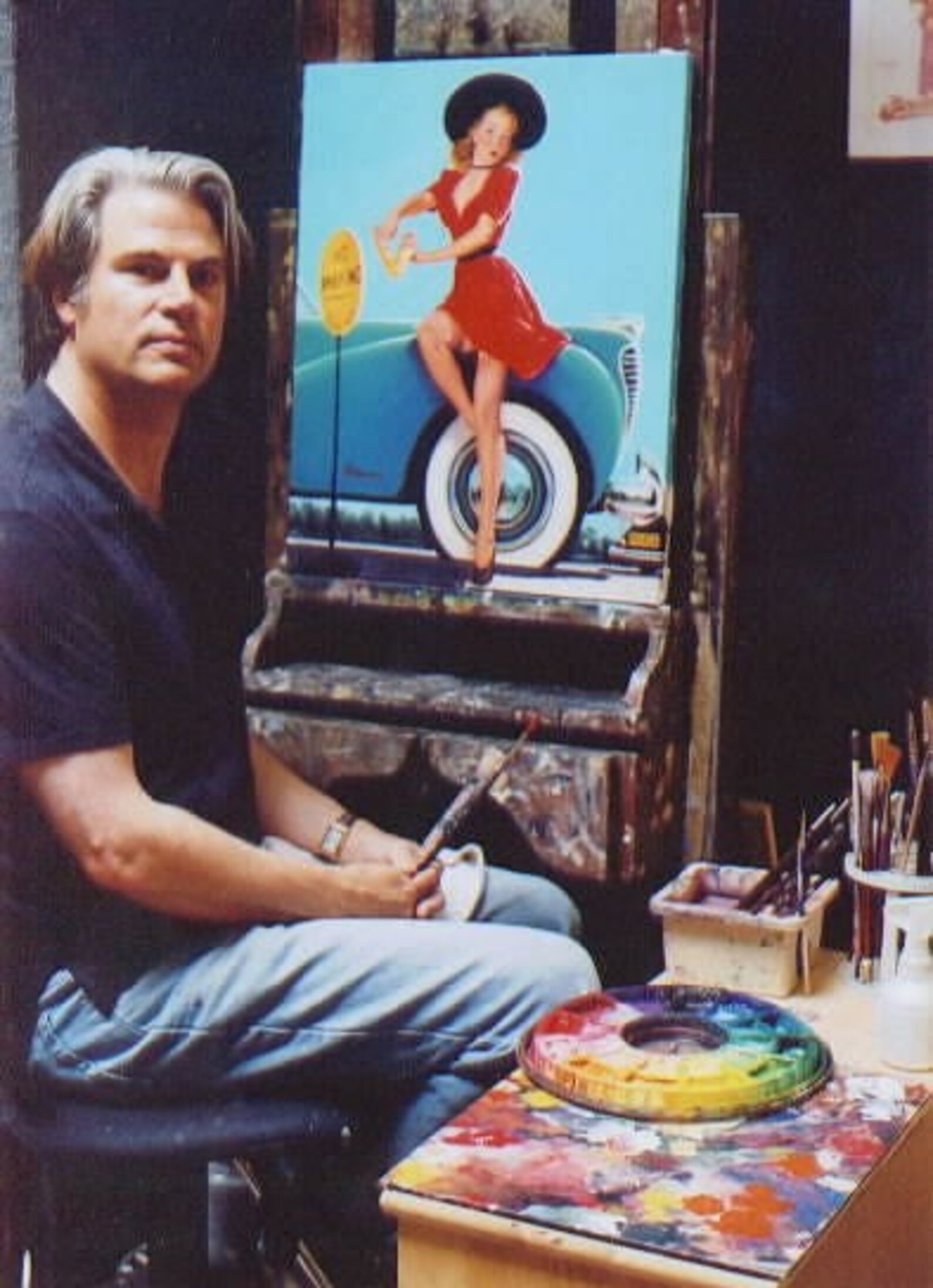 Vanguard Pin-up Sale. ELVGREN Pinups. LAZY DAYS. Retro Deco Lingerie up ...