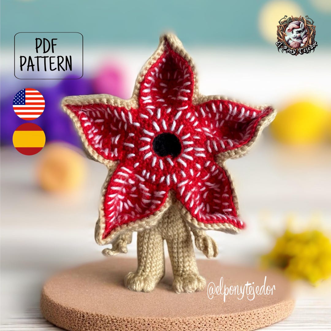 Amigurumi Demogorgon - PDF Pattern - Complete Tutorial - ES | EN. - Etsy