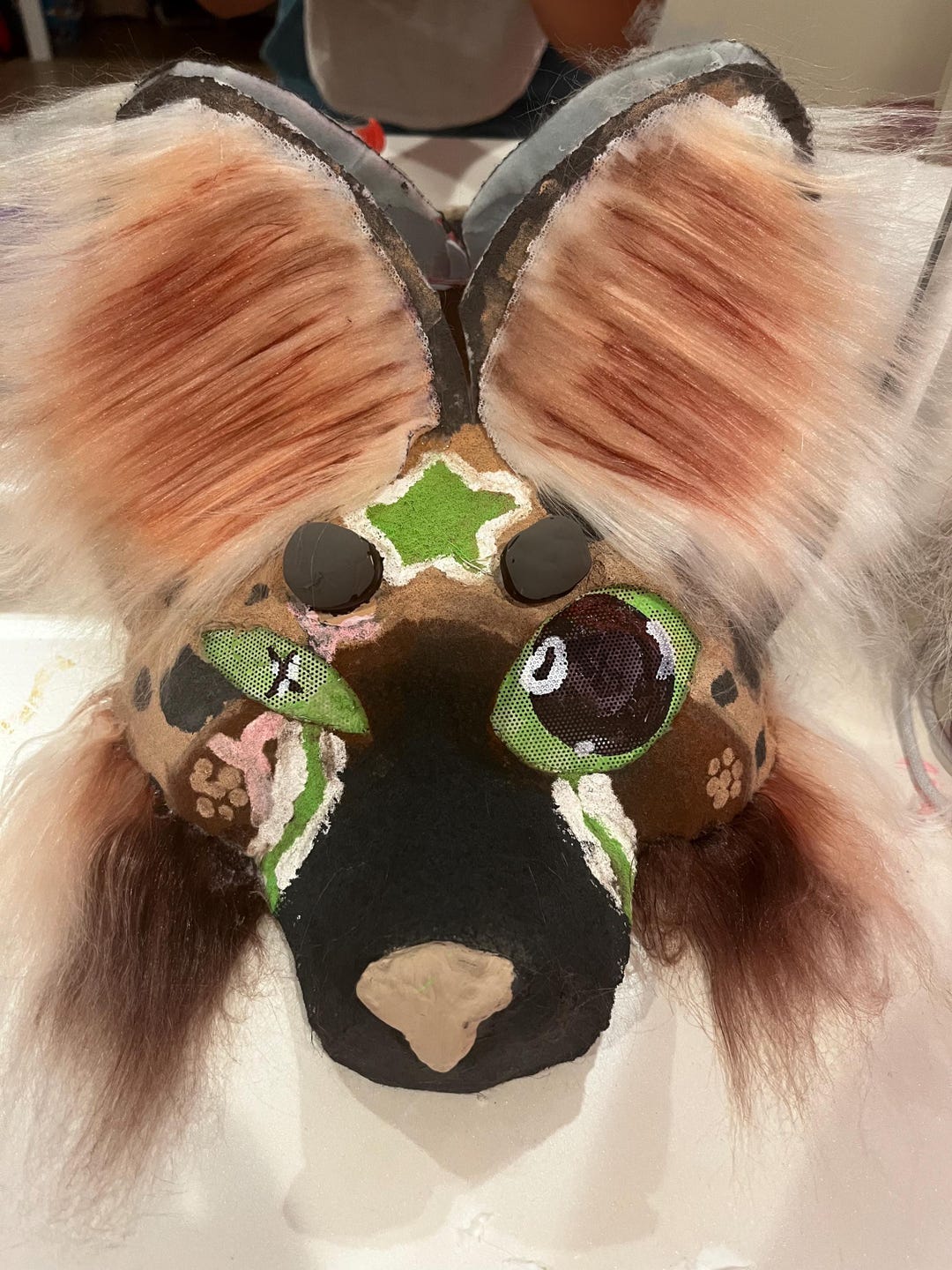 Hyena Therian Mask- Toxic Green Theme (sale) - Etsy