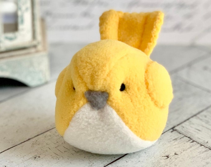 Bird Stuffed Animal Yellow Bird Plush Birb Childrens Handmade Toy Plush ...