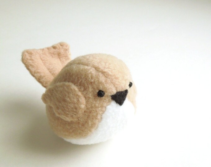 Childrens Small Tan Bird Stuffed Animal Kids Handmade Plush Toy - Etsy