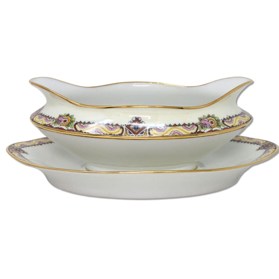 Mavaleix Granger Limoges Old Abbey Gravy Boat Dinnerware for Stern Bros ...