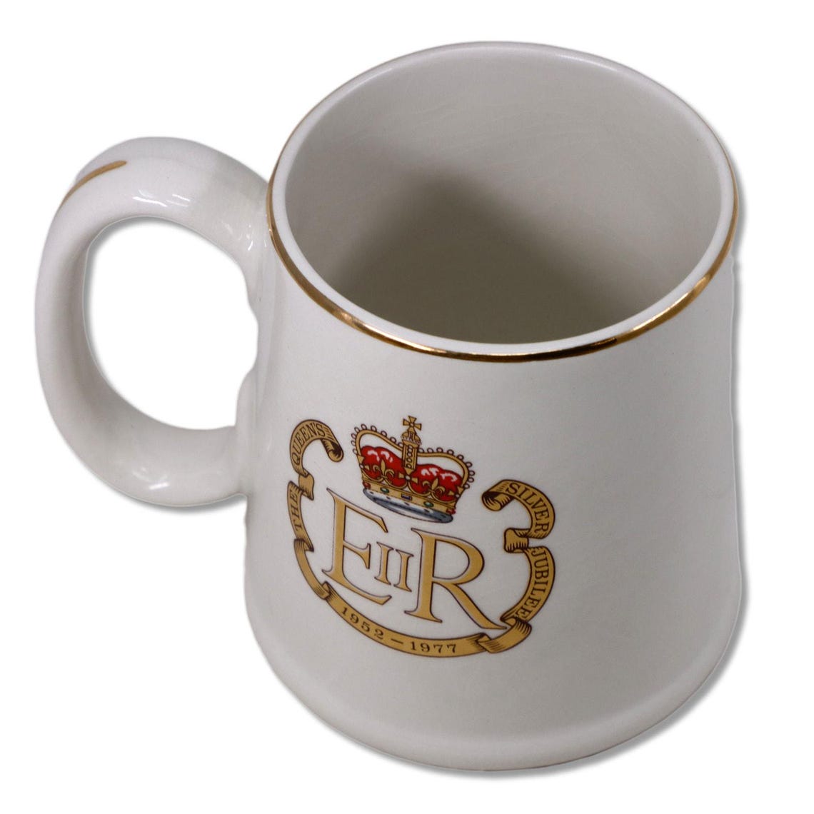 Weatherly Hanley 1952-1977 Queen Elizabeth II Silver Jubilee Mug Cup ...