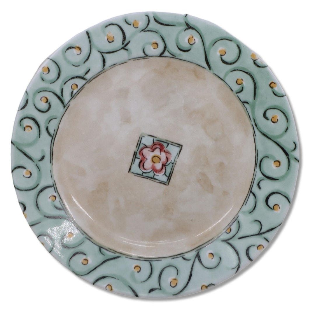 Corning Corelle Watercolors Glass Luncheon Plate USA 8 1/2" - Etsy