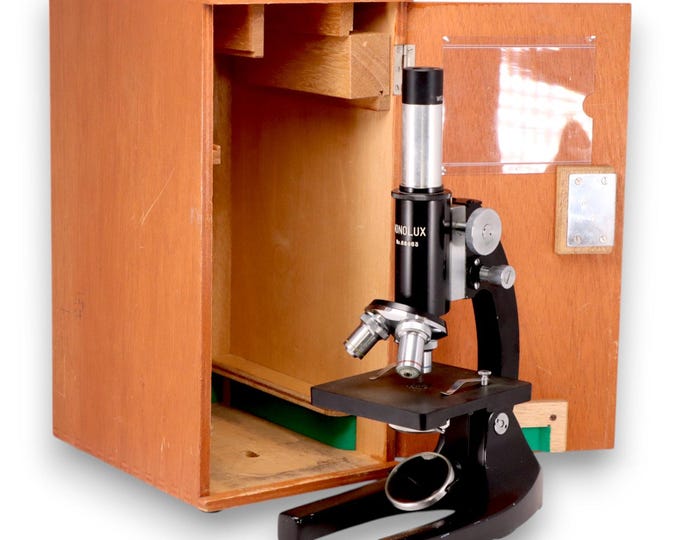 Monolux Microscope No 68963 Wood Case Japan Vintage 1960's - Etsy