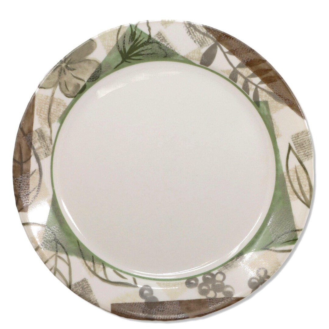Corning Corelle Textured Leaves Glass Dinner Plate 10 1/4 Glass USA - Etsy