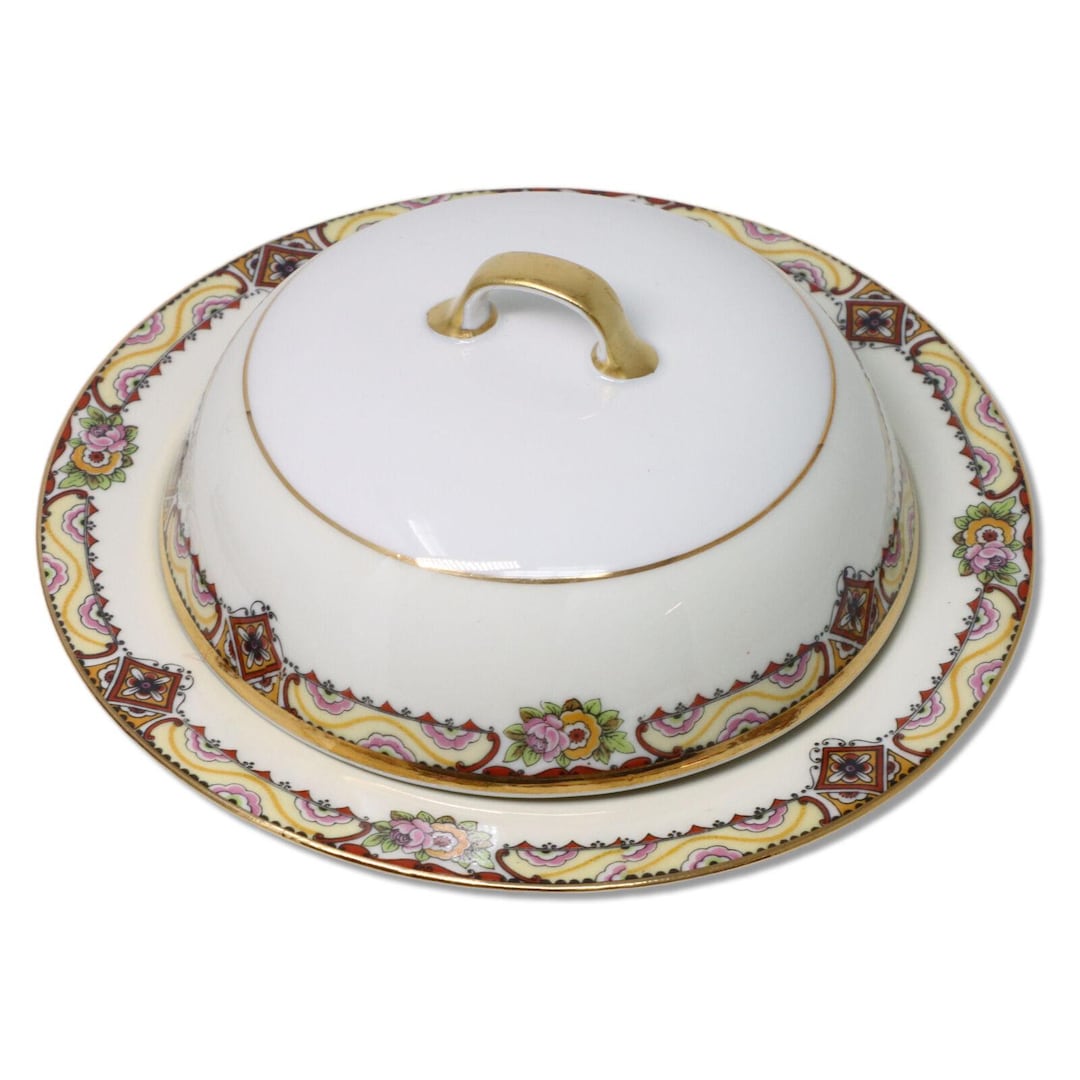 Mavaleix Granger Old Abbey Butter Dish Limoges China for Stern Bros NY ...