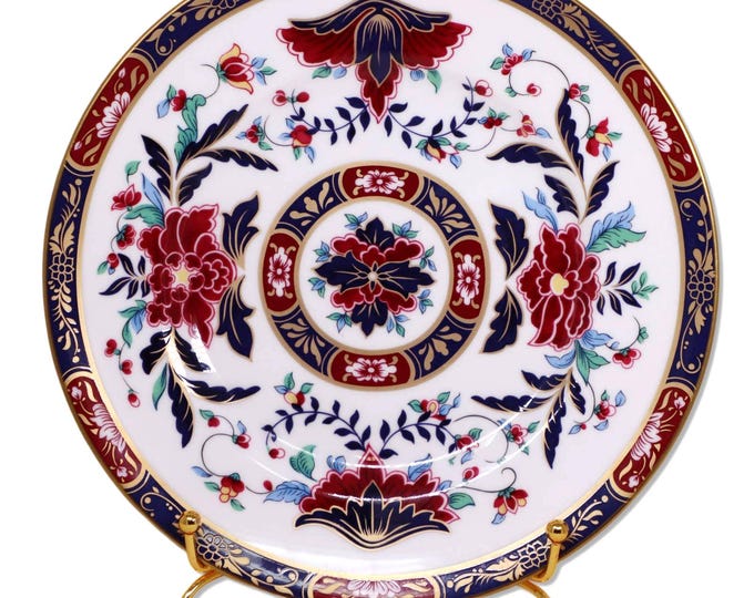 Royal Worcester Prince Regent Imari 8” Accent Salad Plate Bone China ...